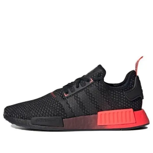 Adidas Nmd_r1 Knit Low Top Sneakers - Black