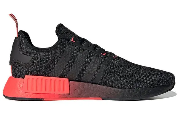 Adidas Nmd_r1 Knit Low Top Sneakers - Black