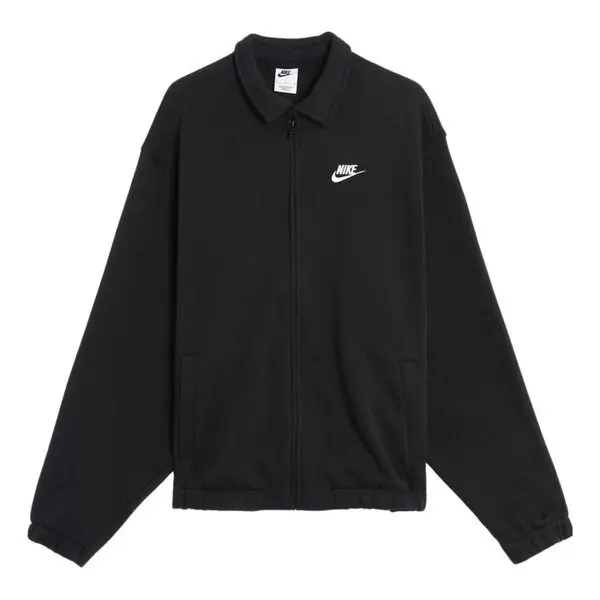 Nike Club Fleece Harrington Jacket - Black