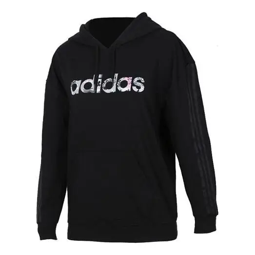 Adidas Neo Casual Sports Pullover With Graphic Logo - Black
