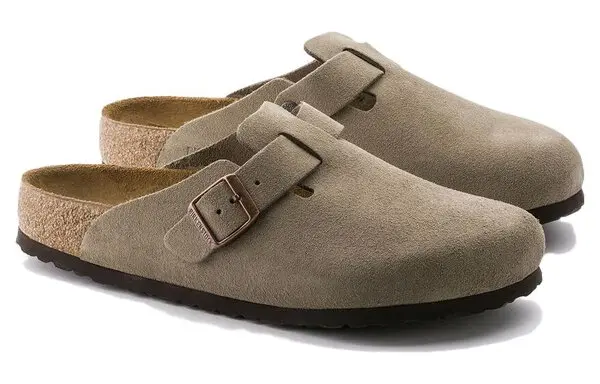 BIRKENSTOCK Boston Soft Footbed Clogs - Tan