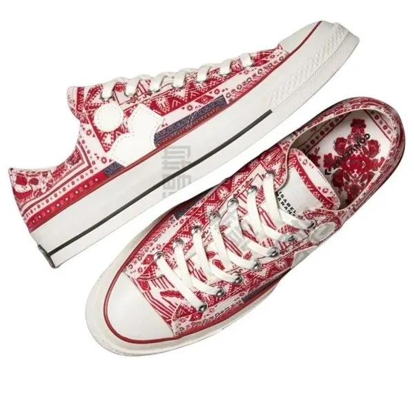 CONVERSE X Isabel Marant Chuck 70 "vanilla Ice Red" Lace Up Sneakers - Vanilla Ice/red/black