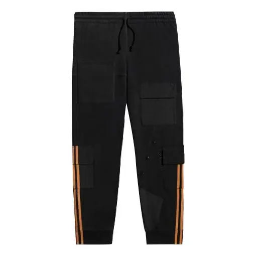 Adidas Originals X Ivy Park Crossover Cargo Sweatpants Couple Style - Black