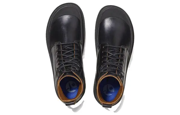 BIRKENSTOCK Prescott Waxy Leather Lace-up Boots - Black