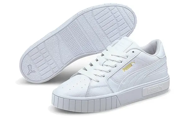 PUMA Cali Star Platform Sneakers - White/gold