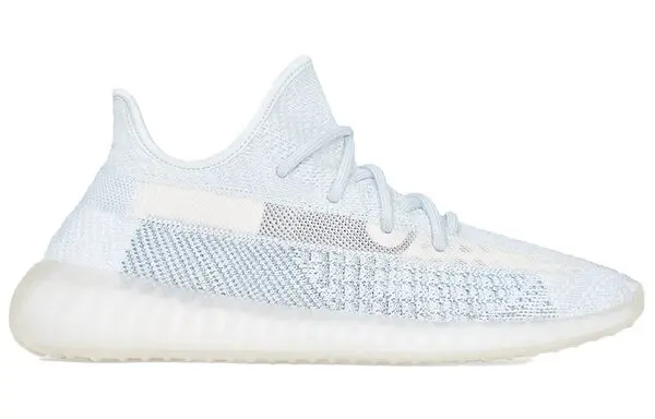 Adidas Yeezy Boost 350 V2 Non-reflective Sneakers - Cloud White