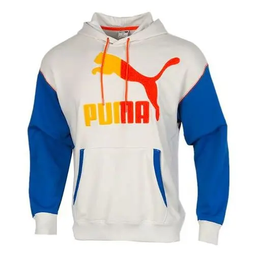 PUMA Retro Block Hoodie - White