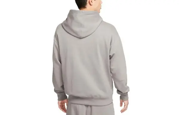 Nike Solo Swoosh Fleece Pullover Hoodie - Grey