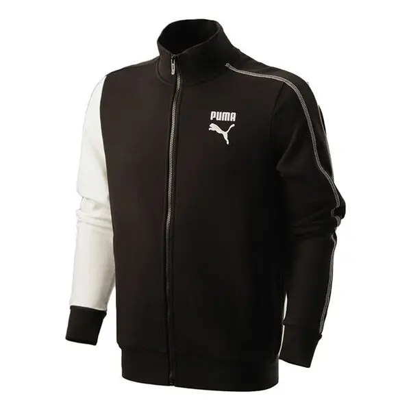 PUMA T7 Contrasting Colors Stand Collar Jacket