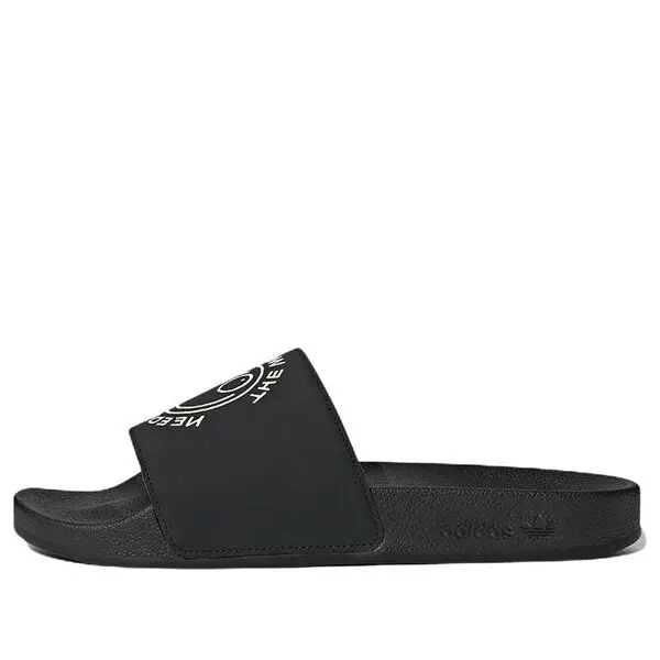 Adidas Andre Saraiva X Adilette Slide 'the World Needs Love - Black