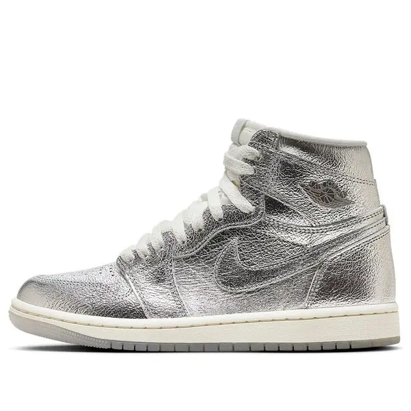 JORDAN 1 Retro High Og Metallic Sneakers - Silver/white
