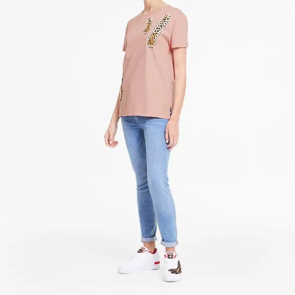PUMA X Charlotte Olympia Cheetah Print T-shirt