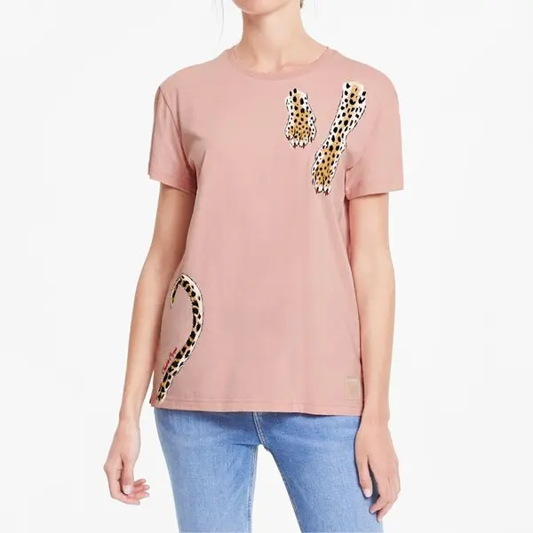 PUMA X Charlotte Olympia Cheetah Print T-shirt