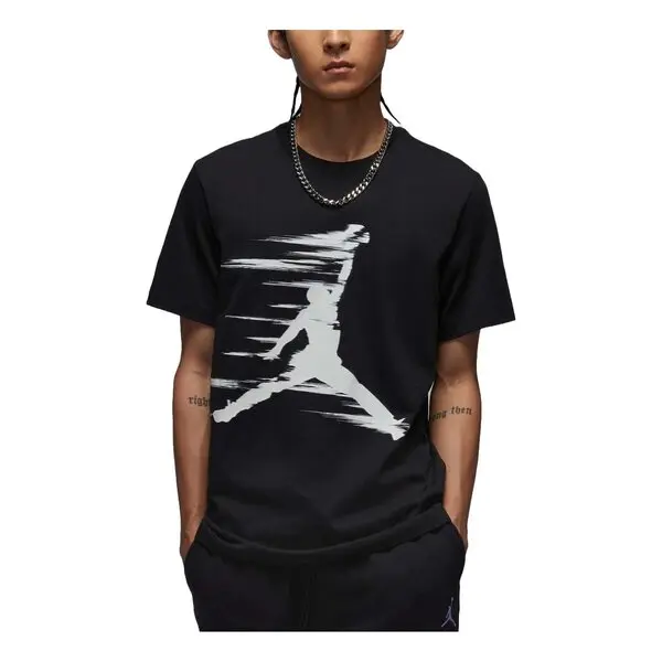 JORDAN Mvp Graphic T-shirt Asia Sizing 'black White - Black/white