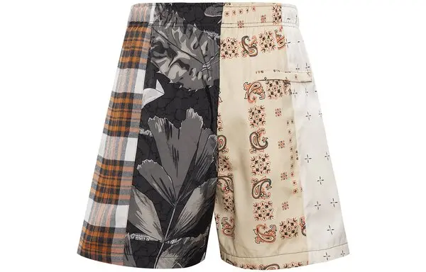 JORDAN Ss22 Patchwork Plaid Casual Sports Shorts - Default Color