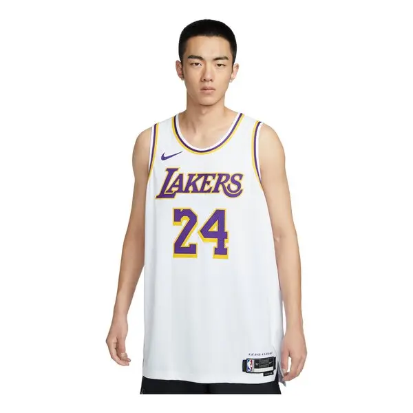 Nike Los Angeles Lakers Dri-fit Adv Authentic Jersey - White