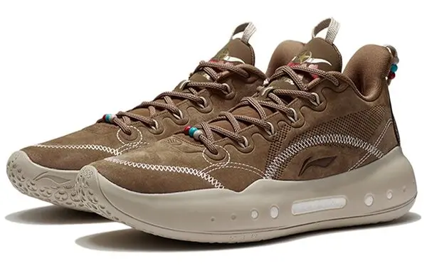 LI-NING Yushuai 14 Low "hometown" Basketball Sneakers - Brown