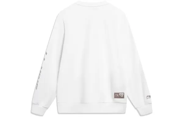 LI-NING Embroidered Logo Sweatshirt 'white