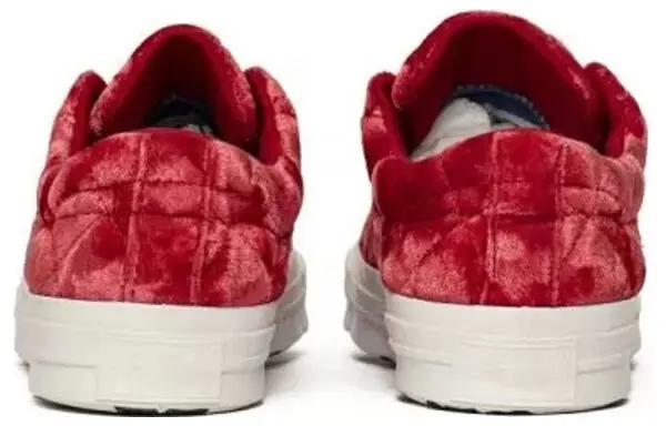 CONVERSE Golf Le Fleur X One Star Quilted Velvet Cherry