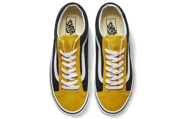 VANS Style 36 Vintage Suede Sneakers - Black/yellow
