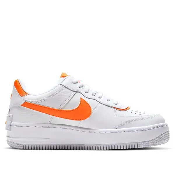 Nike Force 1 Shadow Sneakers - White/orange