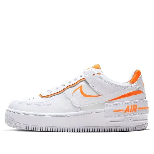 Nike Force 1 Shadow Sneakers - White/orange