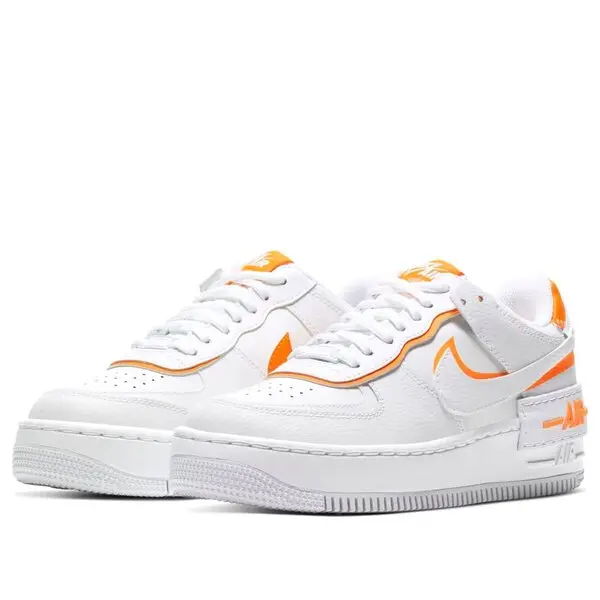 Nike Force 1 Shadow Sneakers - White/orange