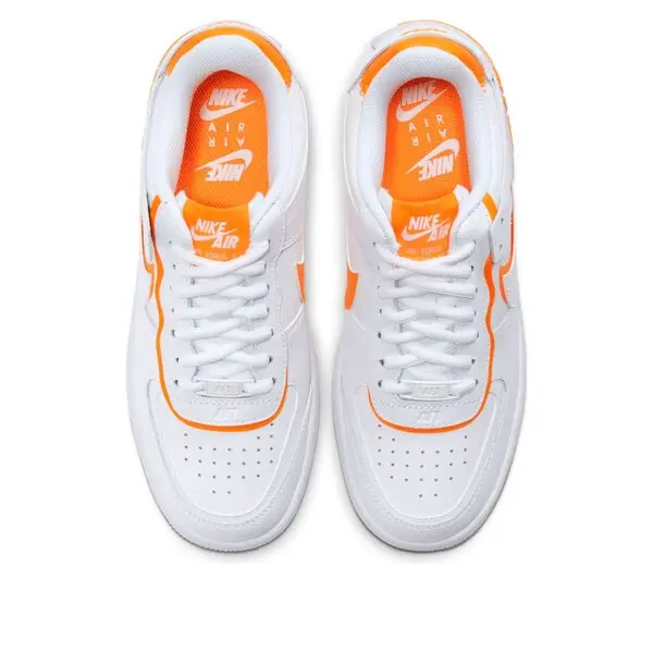 Nike Force 1 Shadow Sneakers - White/orange