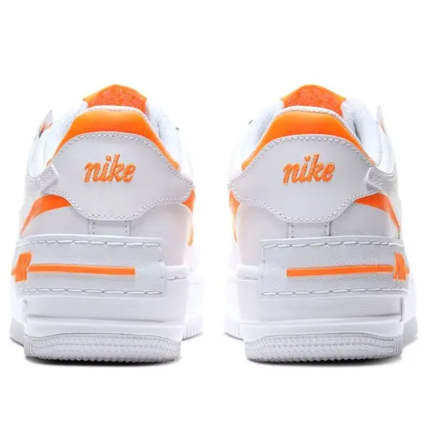 Nike Force 1 Shadow Sneakers - White/orange