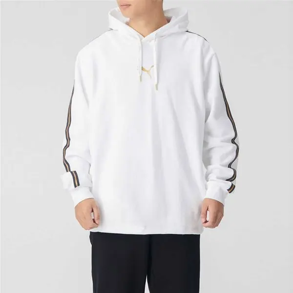 PUMA Bronzing Printing Fleece Lined Hooded Knit