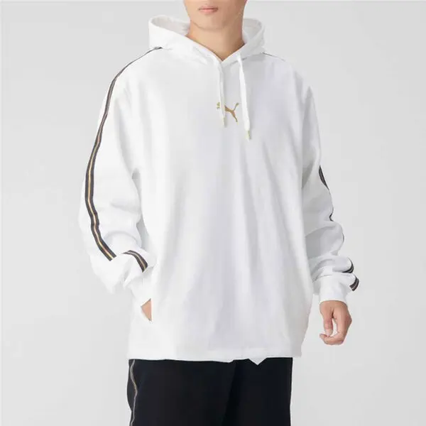 PUMA Bronzing Printing Fleece Lined Hooded Knit