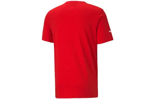PUMA Ferrari Race Big Shieldtee+ Printing Short Sleeve Racing T-shirt