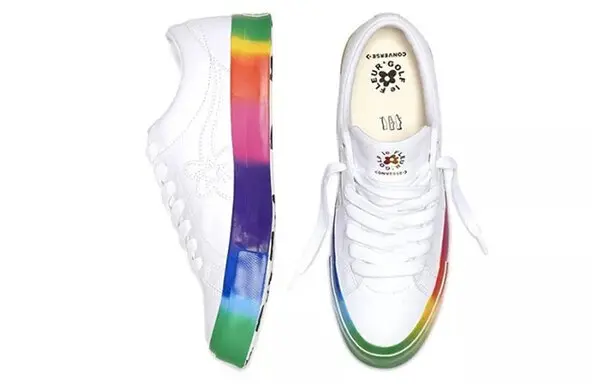 CONVERSE Golf Le Fleur X One Star Ox Rainbow Sneakers