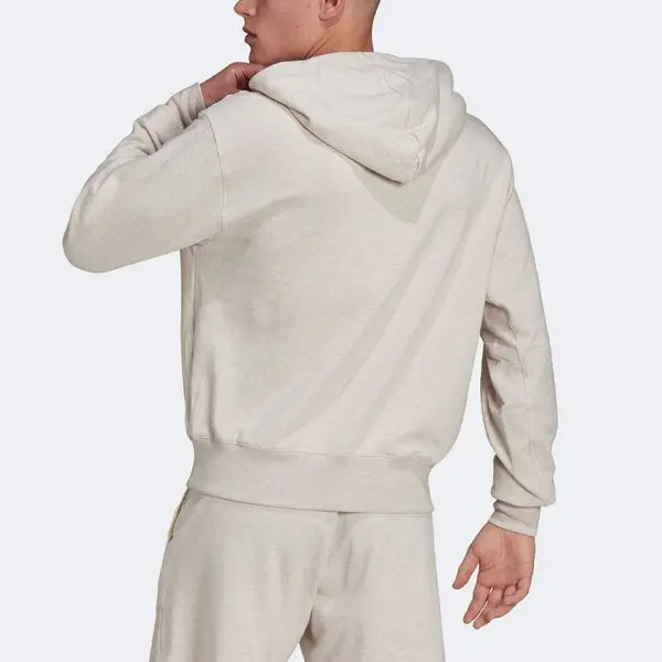 Adidas Botandye Logo Micro Mark Solid Color Hooded Casual Pullover