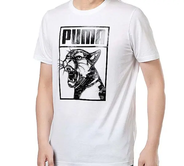 PUMA Graphic Tee Box Logo Living Series Short Sleeve