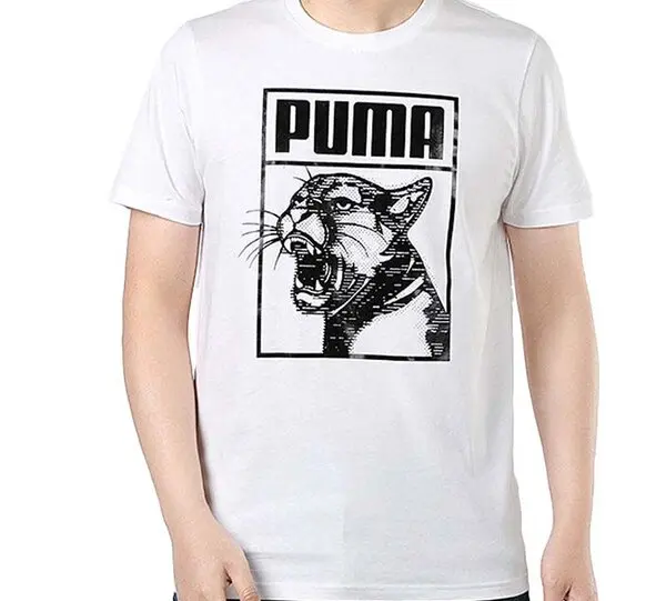 PUMA Graphic Tee Box Logo Living Series Short Sleeve