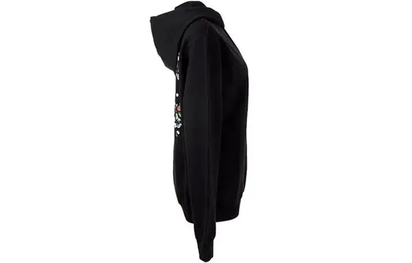 Off-White Flower Embroidered Arrow Hoodie