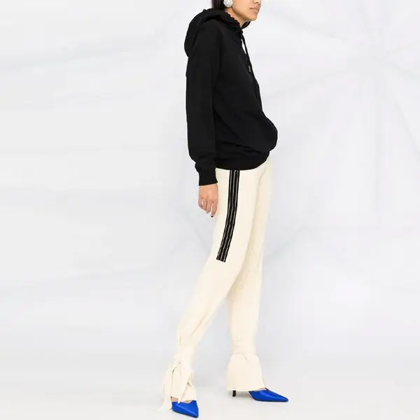 Off-White Flower Embroidered Arrow Hoodie