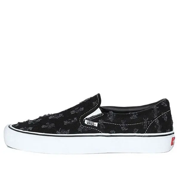 VANS Supreme X Slip-on Hole Punch Denim - Black