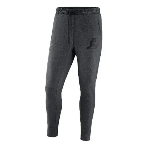 Nike Nba Lakers Fleece Basketball Training Sports Pants/trousers/joggers Gray - Multi-color