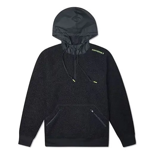 CONVERSE Mountain Club Sherpa Pullover Hoodie - Black