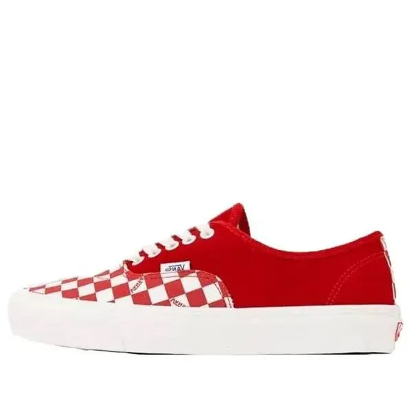 VANS Og Authentic Lx "racing Checkerboard Toe" Sneakers - Red