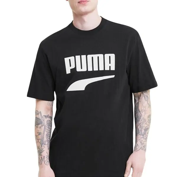 PUMA Downtown Printing Casual Short Sleeve - Black