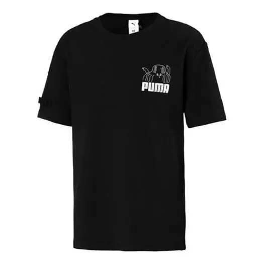 PUMA X Tyakasha Logo Printing - Black