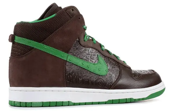 Nike Dunk High 'stussy World Tour London' Sneakers - Brown/green