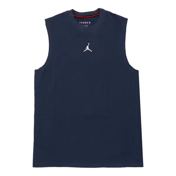 JORDAN Sport Dri-fit Tank Top - Midnight Navy/white