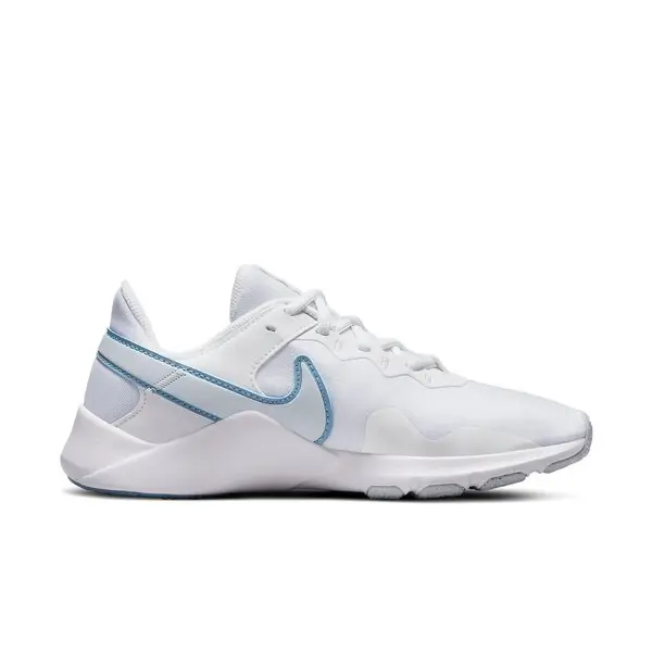 Nike Legend Essential 2 Low Top Athletic Sneakers - White/blue