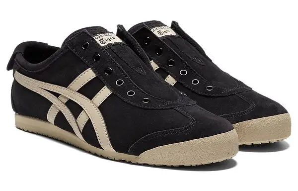 Onitsuka Tiger Mexico 66 Slip-on Suede Sneakers - Black Putty