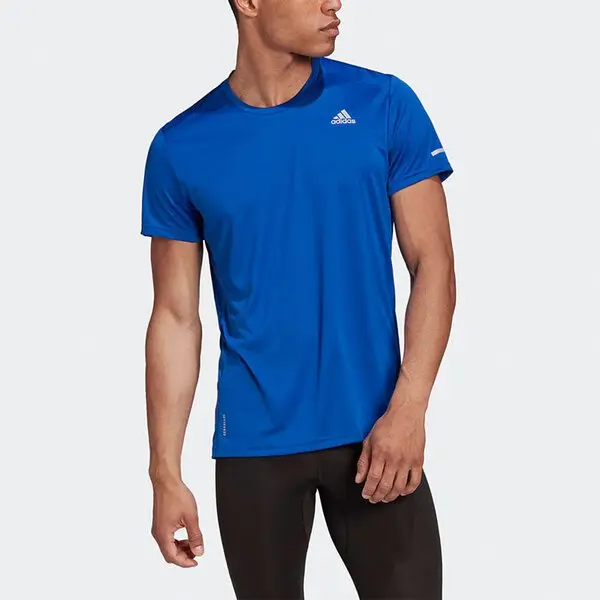 Adidas Logo Printed Short Sleeve Running T-shirt