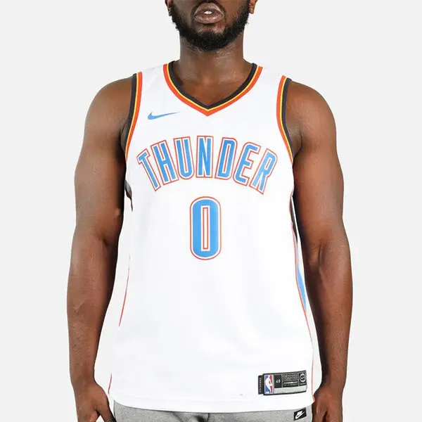Nike Oklahoma City Thunder Russell Westbrook Association Edition Jersey #0